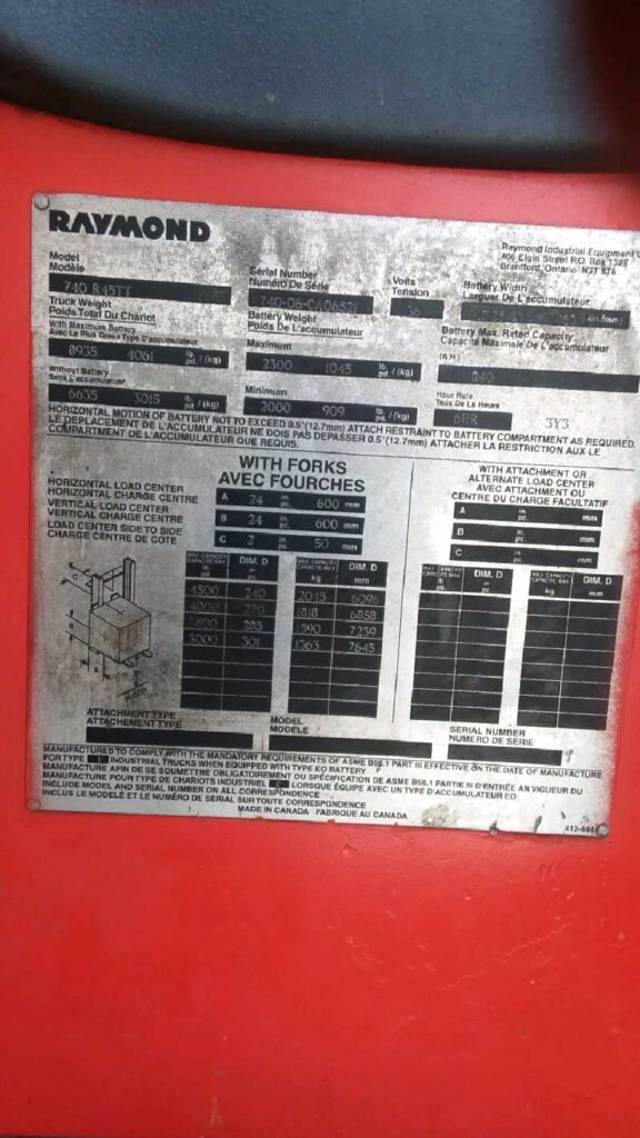 *2006 Raymond 7400-R45TT* - Stanmore Equipment Ltd.